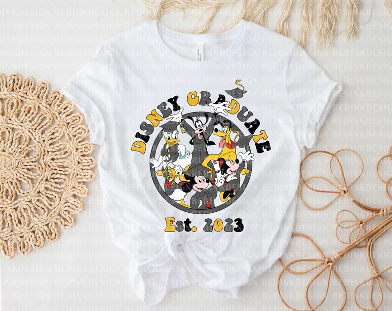 Graduate Est.2023 Png Mouse and Friends Png Graduation Cap - Etsy