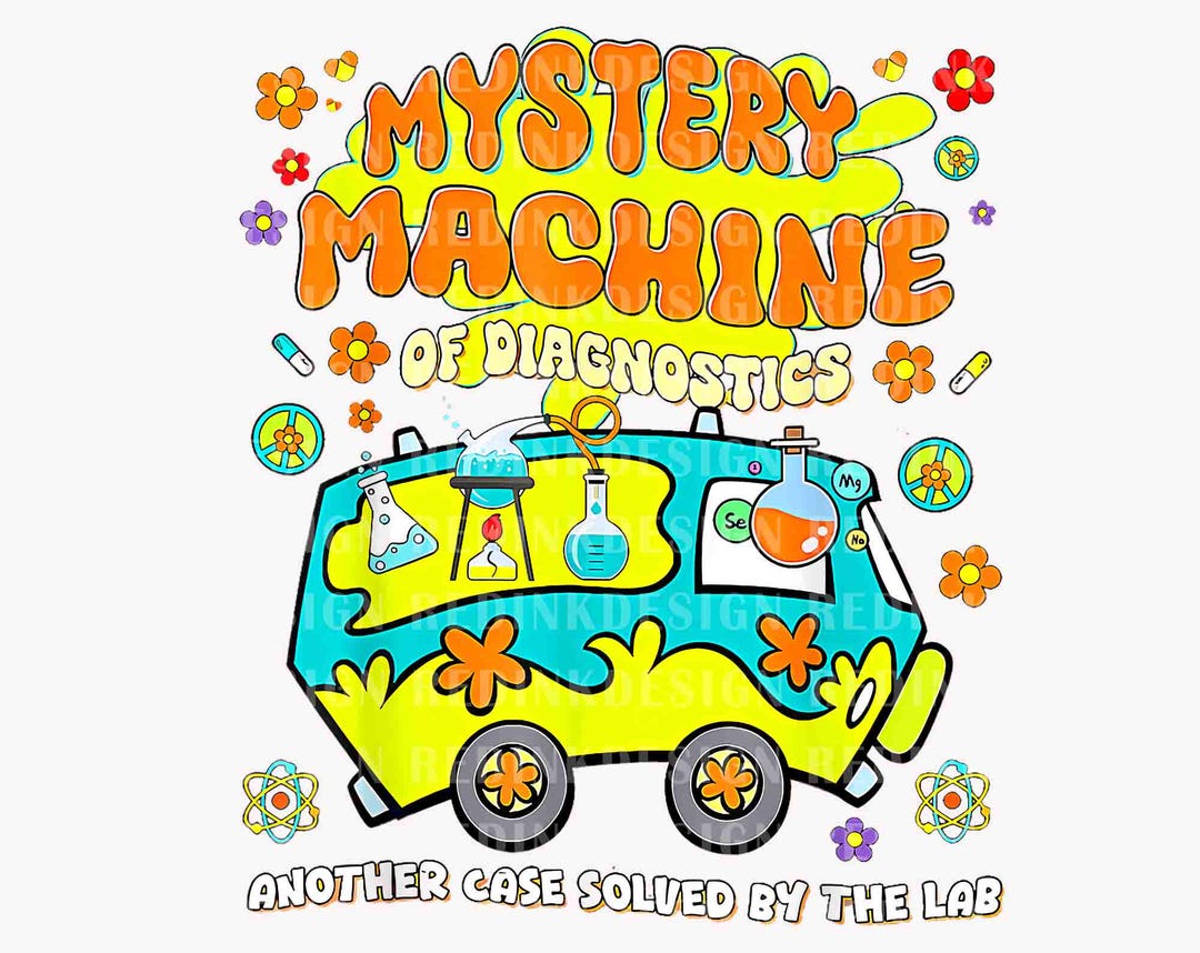 Lab Week 2025 Mystery Machine PNG, Mystery Machine of Diagnostics Png ...