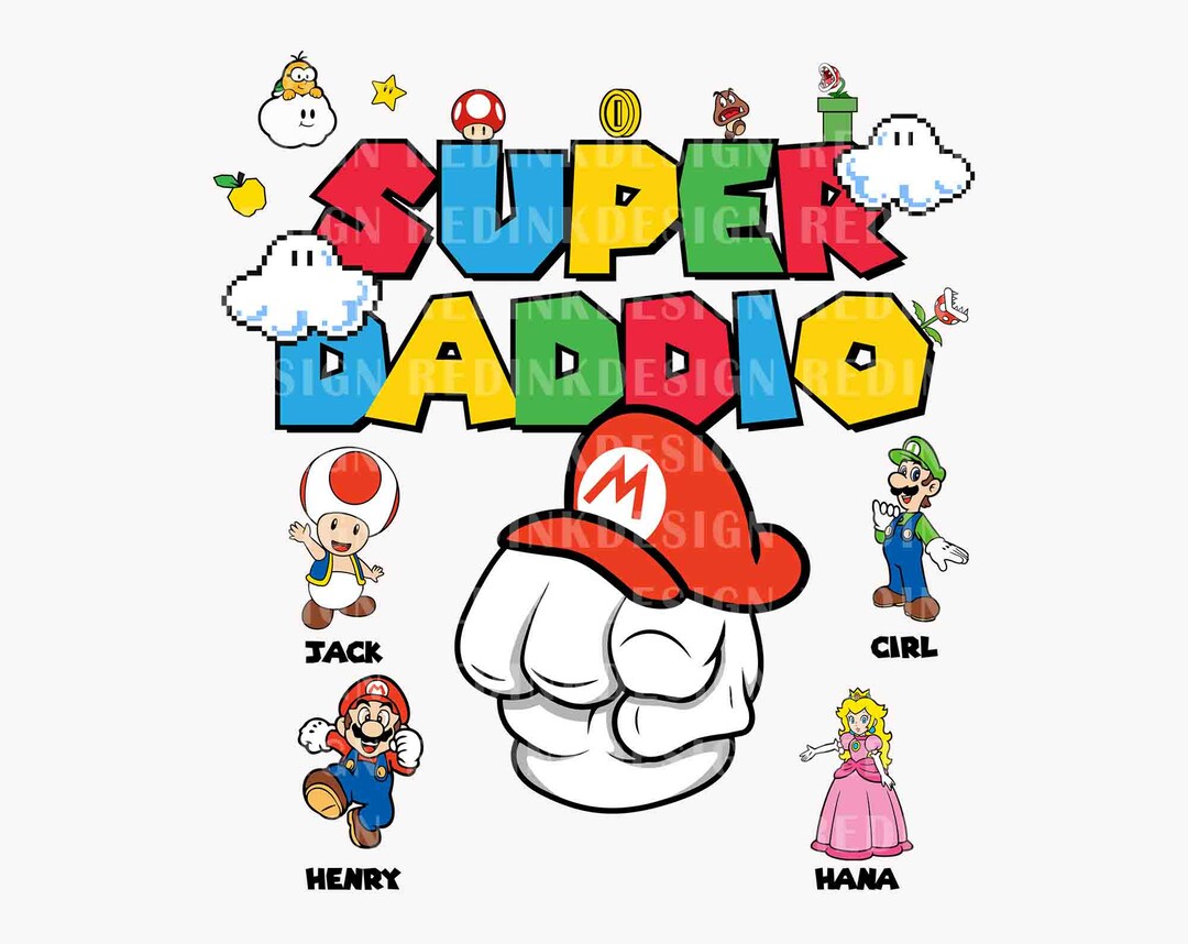 Personalized Super Daddio PNG, Father's Day Png, Dad Gifts Png, Dad ...