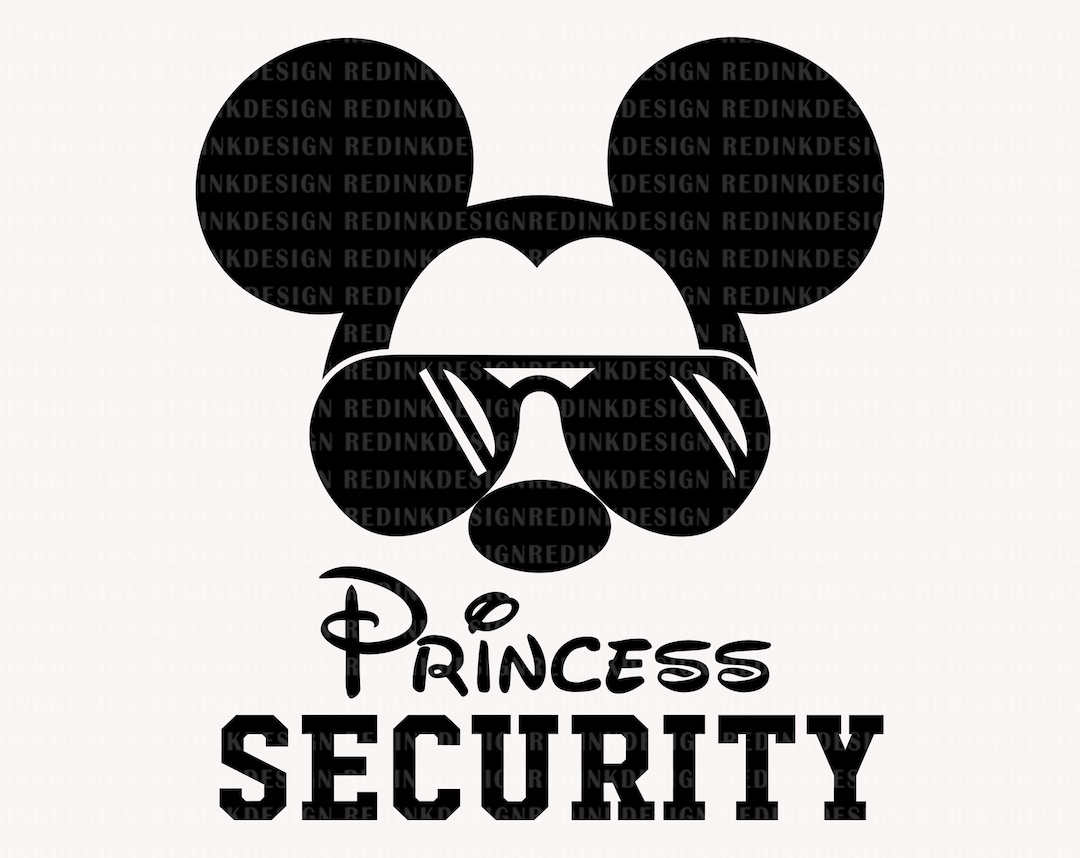 Princess Security Svg, Mouse With Sunglasses Svg, Funny Dad Svg ...