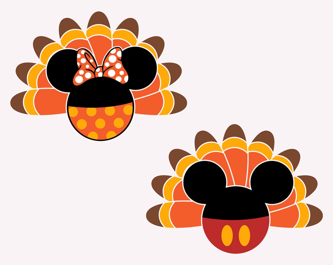 Thanksgiving Turkey SVG Bundle, Mouse Turkey Svg, Happy Thanksgiving ...