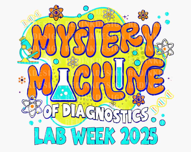 Retro Lab Week 2025 PNG, Medical Lab Science Png, Machine of ...