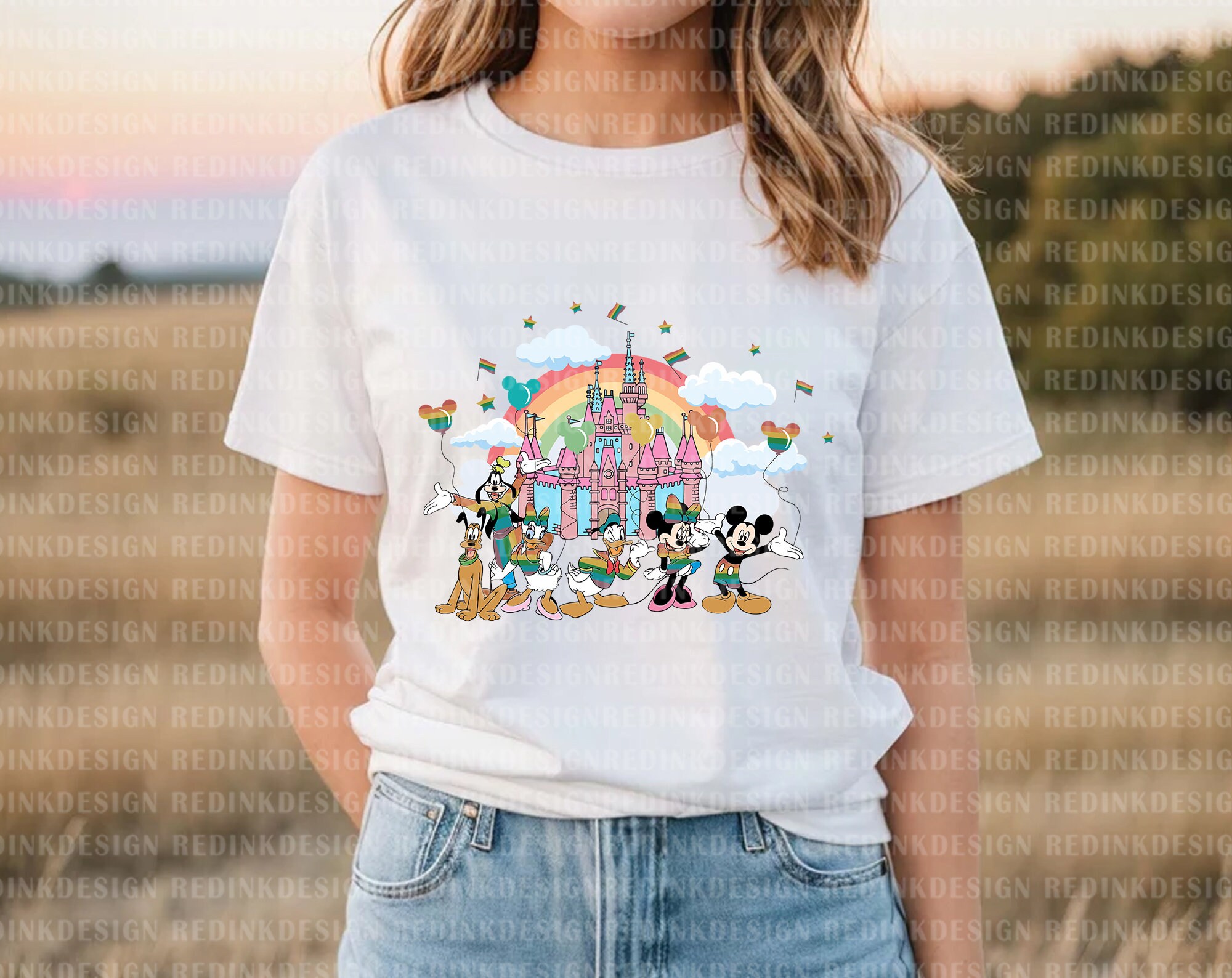 LGBT Svg, Mouse and Friends Svg, Magical Castle Rainbow Svg, Rainbow ...