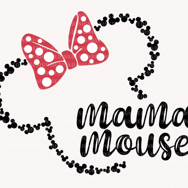 Mama Mouse Svg - Etsy