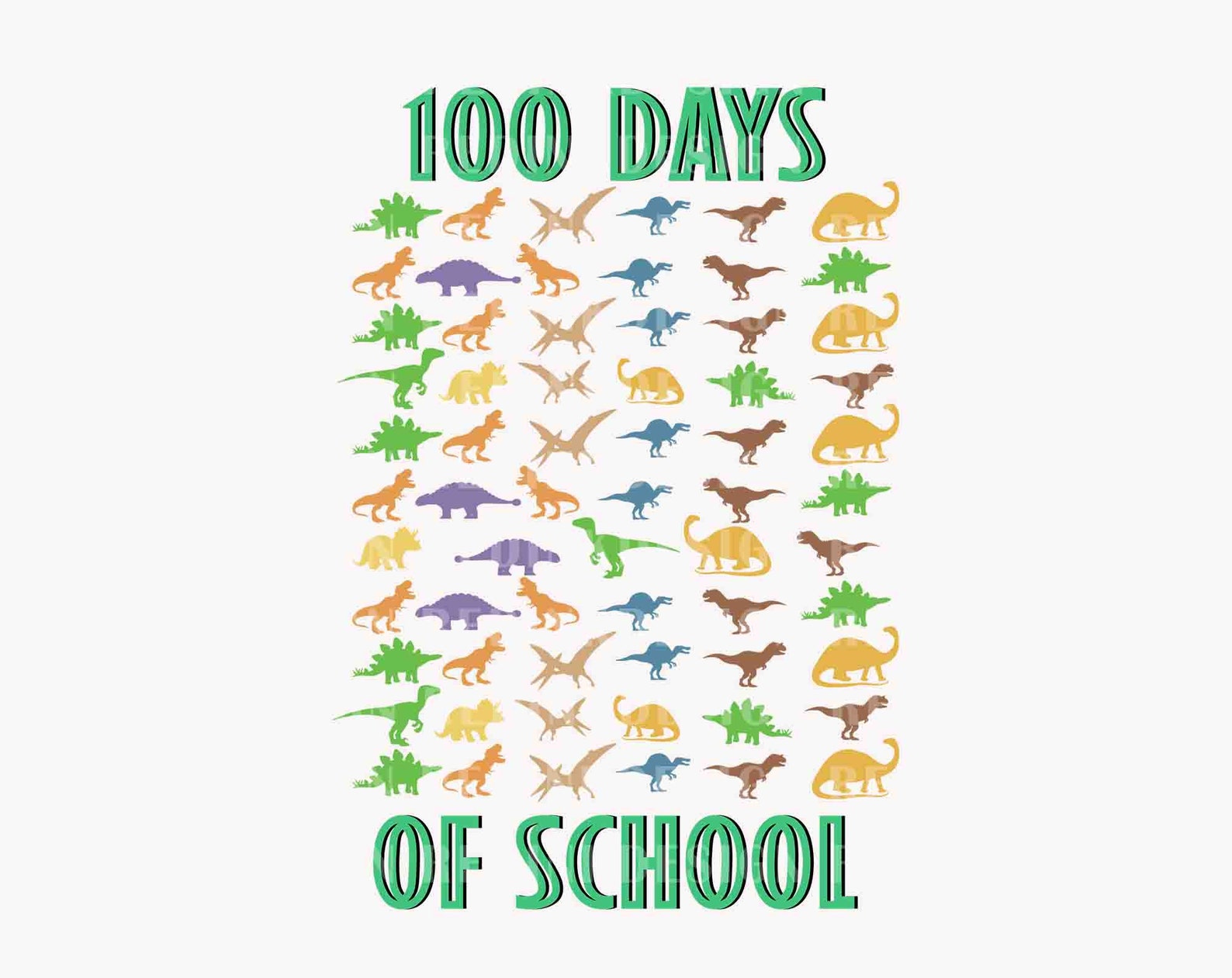 100th Day of School Dinosaur T Rex SVG, ,100 Days Smarter Svg, Happy ...