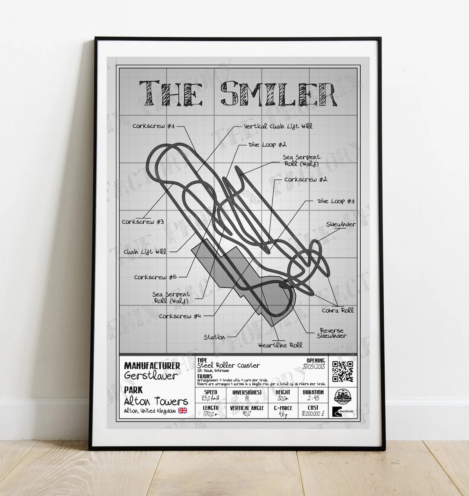 The Smiler (SW7) - Alton Towers | Gerstlauer : Rollercoaster Layout ...