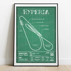 Hyperia - Thorpe Park | Mack Rides : Rollercoaster Layout Poster - Etsy
