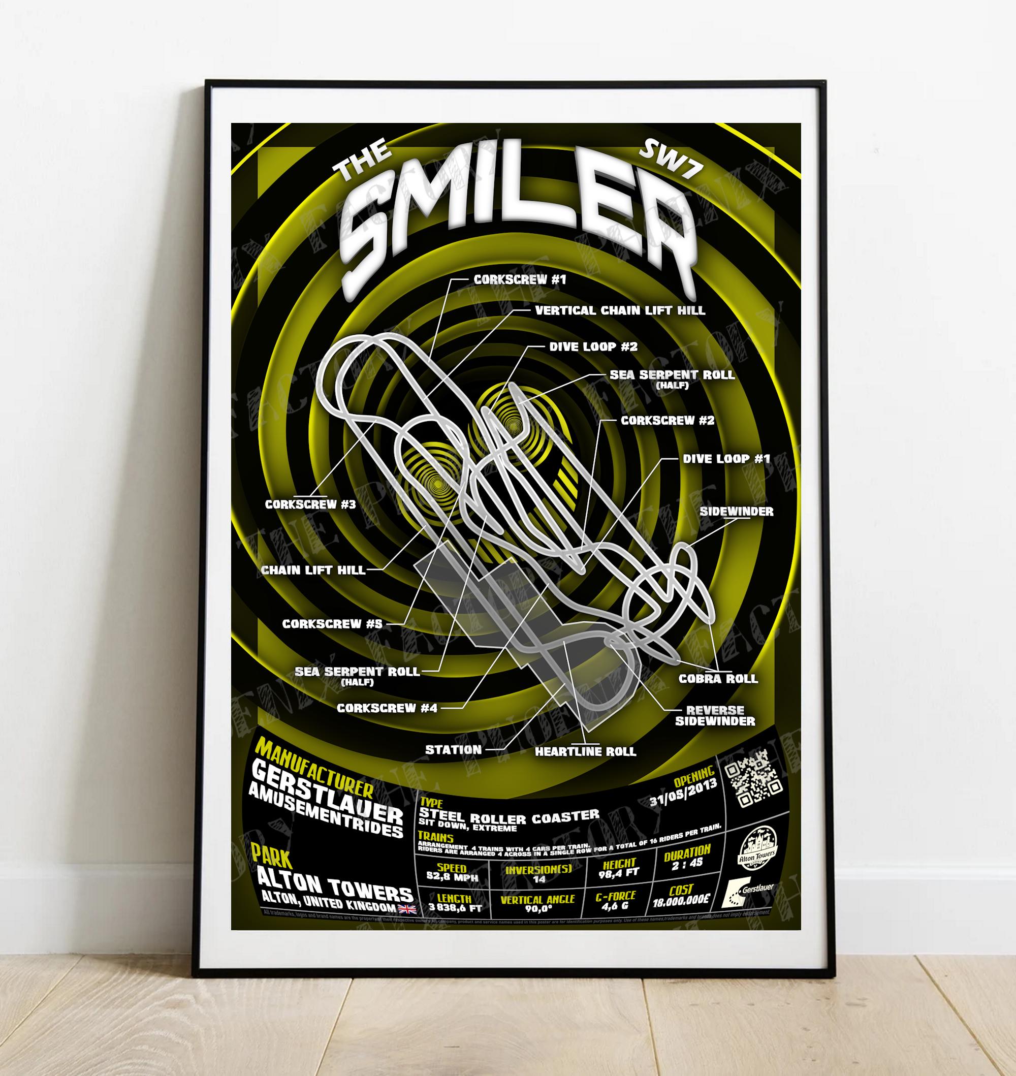 The Smiler (SW7) - Alton Towers | Gerstlauer : Rollercoaster Layout ...