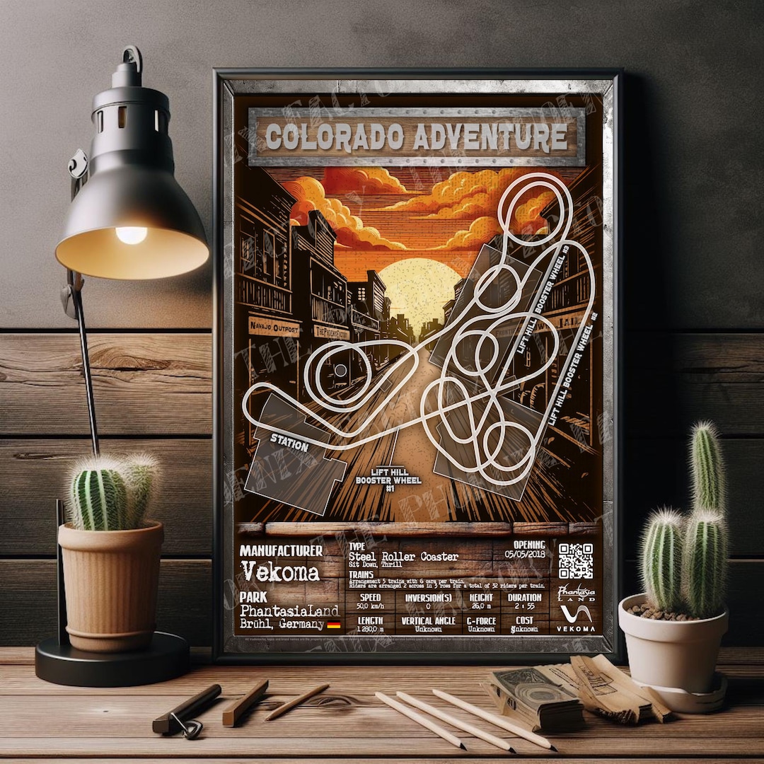 Colorado Adventure - Phantasialand | Vekoma : Rollercoaster Layout ...