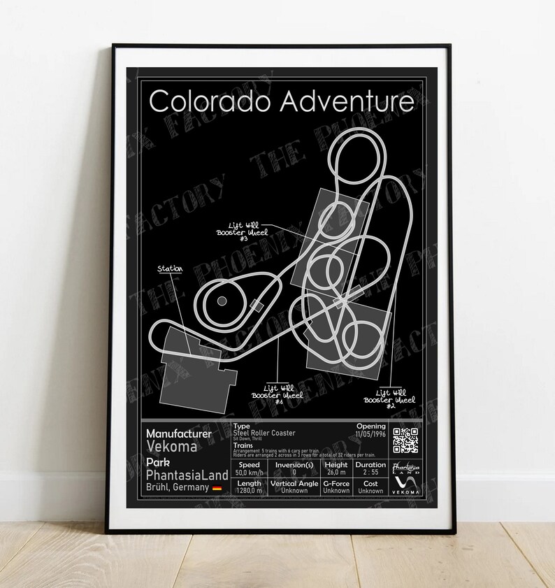 Colorado Adventure - Phantasialand | Vekoma : Rollercoaster Layout ...