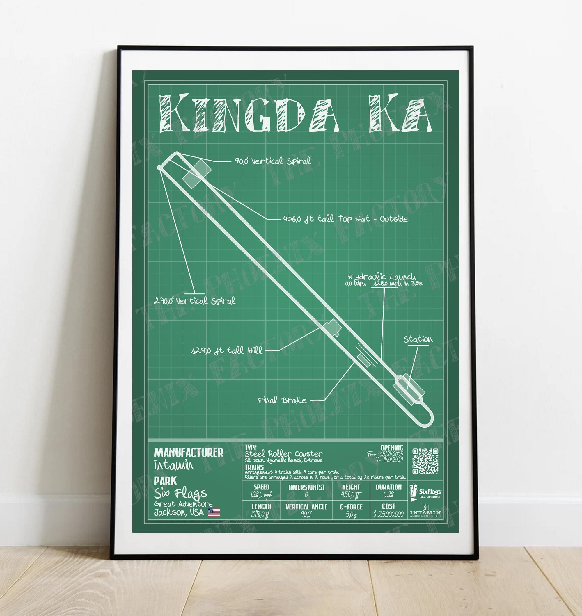 Kingda Ka - Six Flags Great Adventure | Intamin : Rollercoaster Layout ...