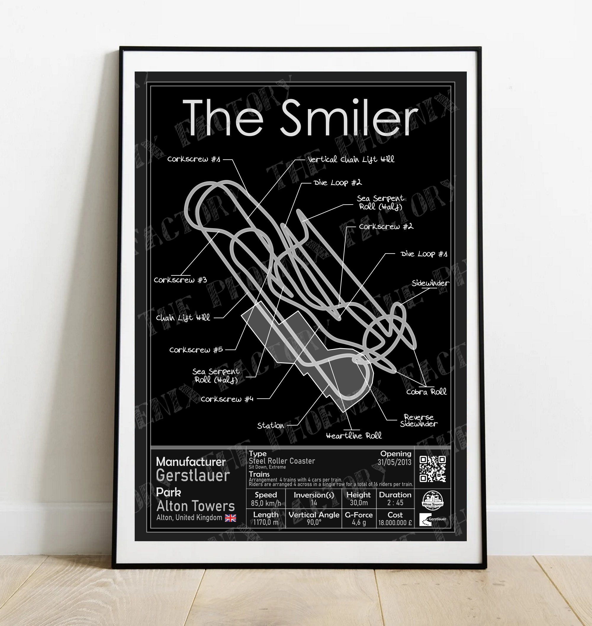 The Smiler (SW7) - Alton Towers | Gerstlauer : Rollercoaster Layout ...