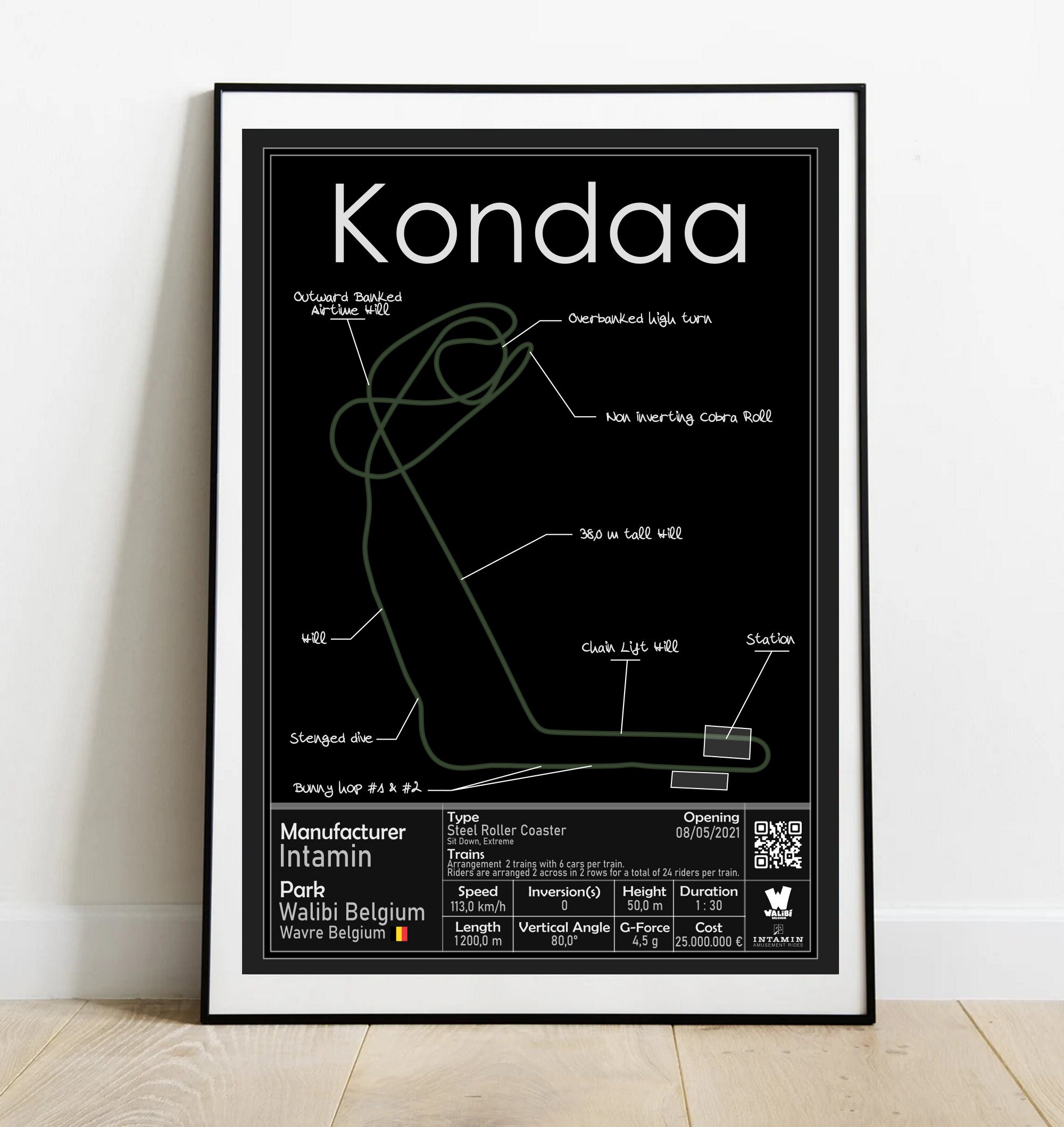 Kondaa : Minimalistic Rollercoaster Layout - Etsy