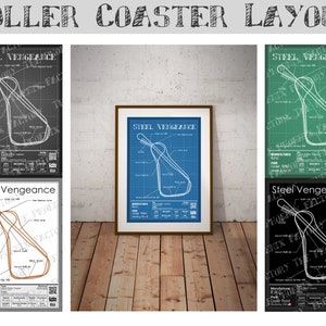 Steel Vengeance Cedar Point R.M.C : Rollercoaster Layout Poster - Etsy ...