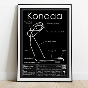 Kondaa : Minimalistic Rollercoaster Layout - Etsy