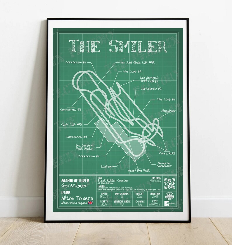 The Smiler (SW7) - Alton Towers | Gerstlauer : Rollercoaster Layout ...