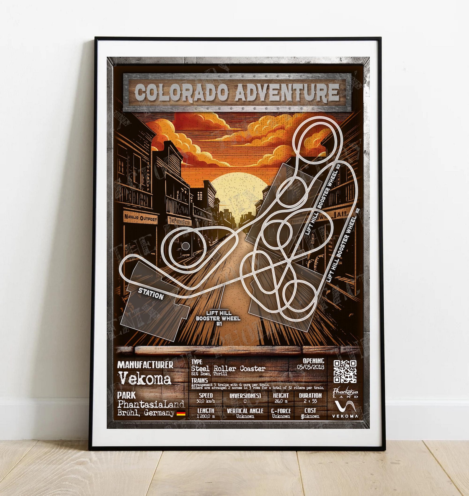 Colorado Adventure - Phantasialand | Vekoma : Rollercoaster Layout ...
