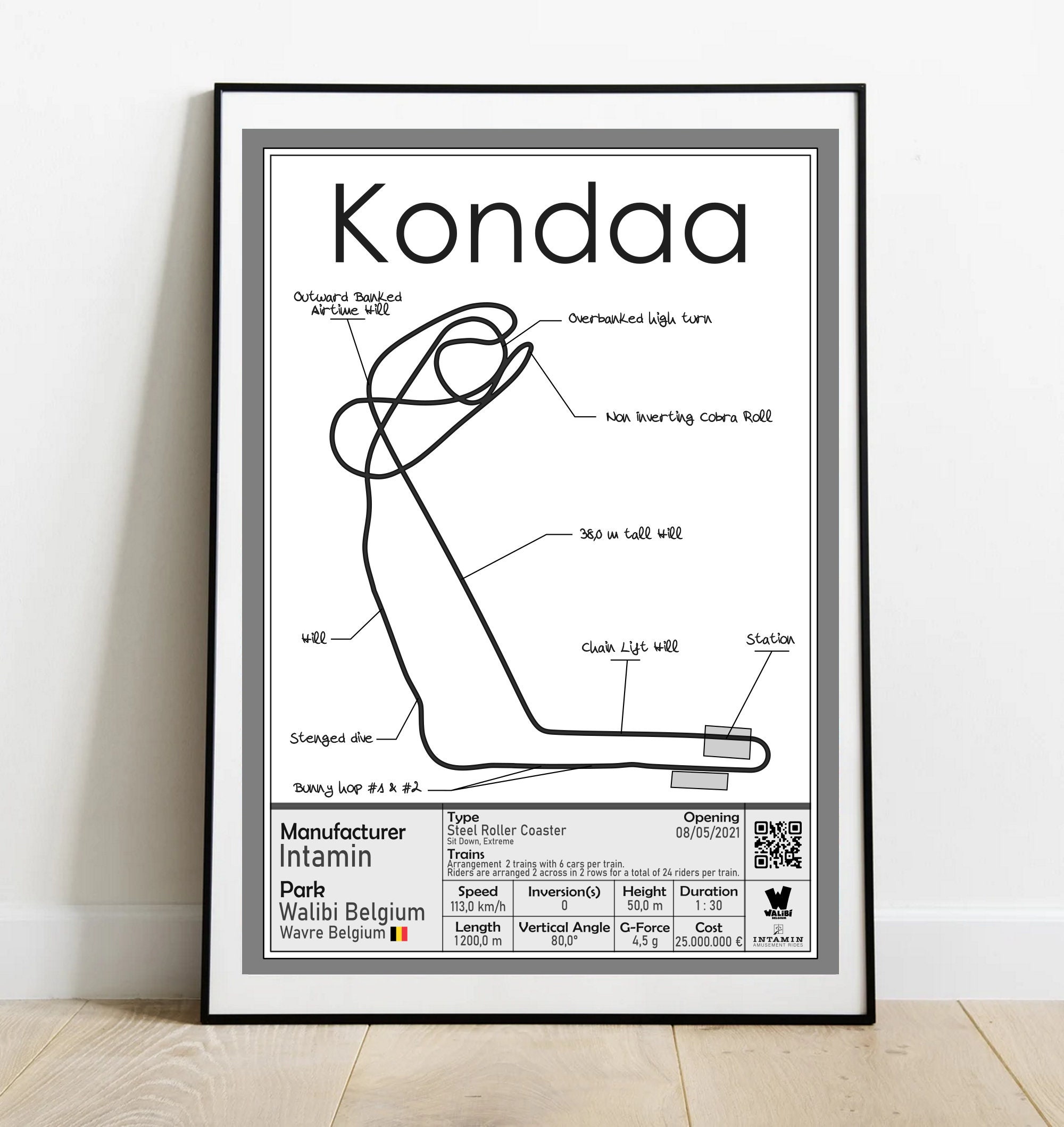 Kondaa : Minimalistic Rollercoaster Layout - Etsy