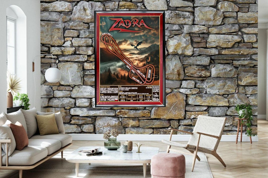 Zadra Energylandia R.M.C : Rollercoaster Layout Poster - Etsy