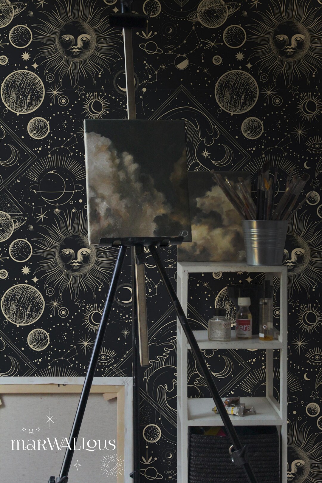Astrology Wallpaper, Esoteric Mural, Removable or Regular, Peel and ...