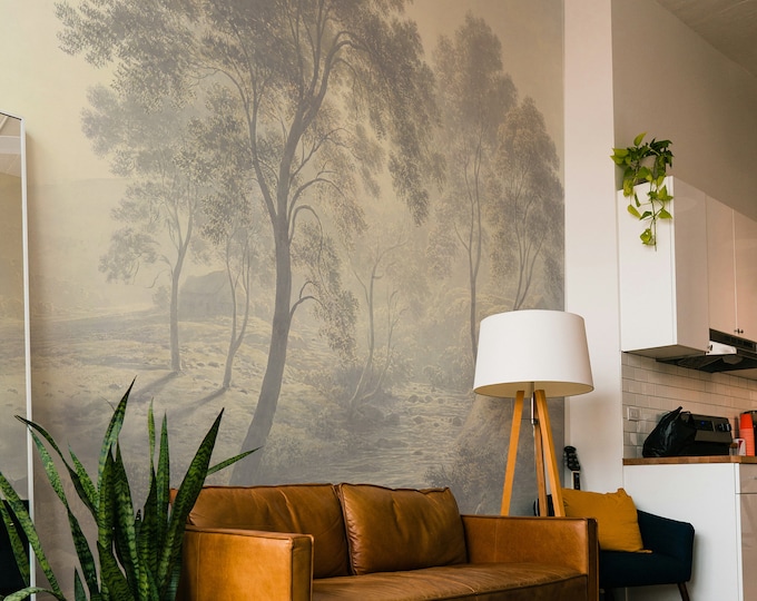 Tree Wall Mural, Peel and Stick, Forest, Removable Wallpaper, Renter ...