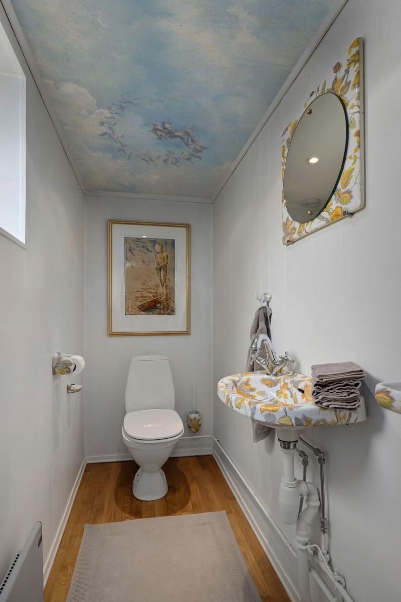 Ceiling Painting, Vintage Wallpaper, Rococo Decoration, Heaven Mural ...