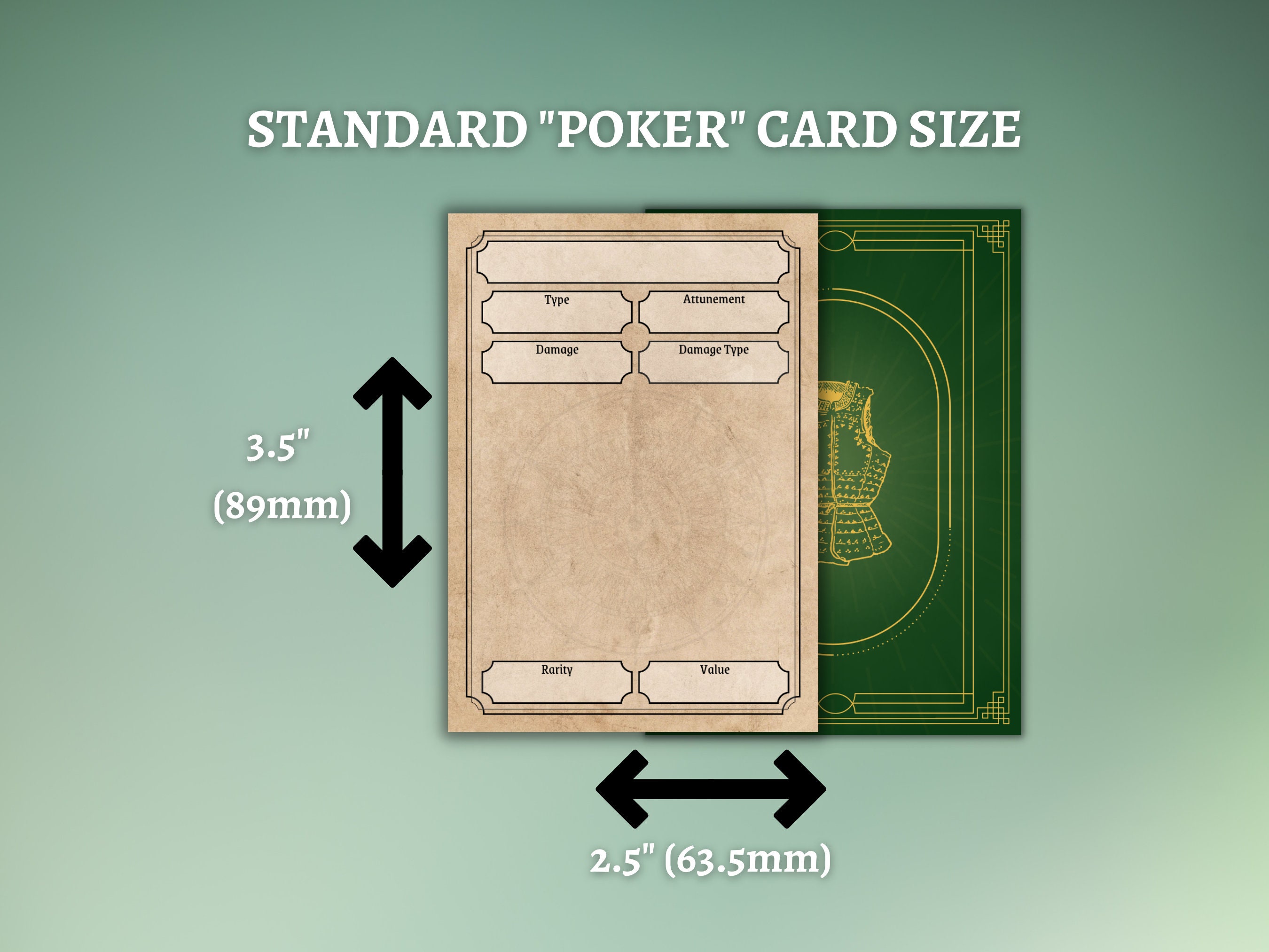 Interactive Editable Blank Item Cards D&D Magic Item Cards Dnd ...