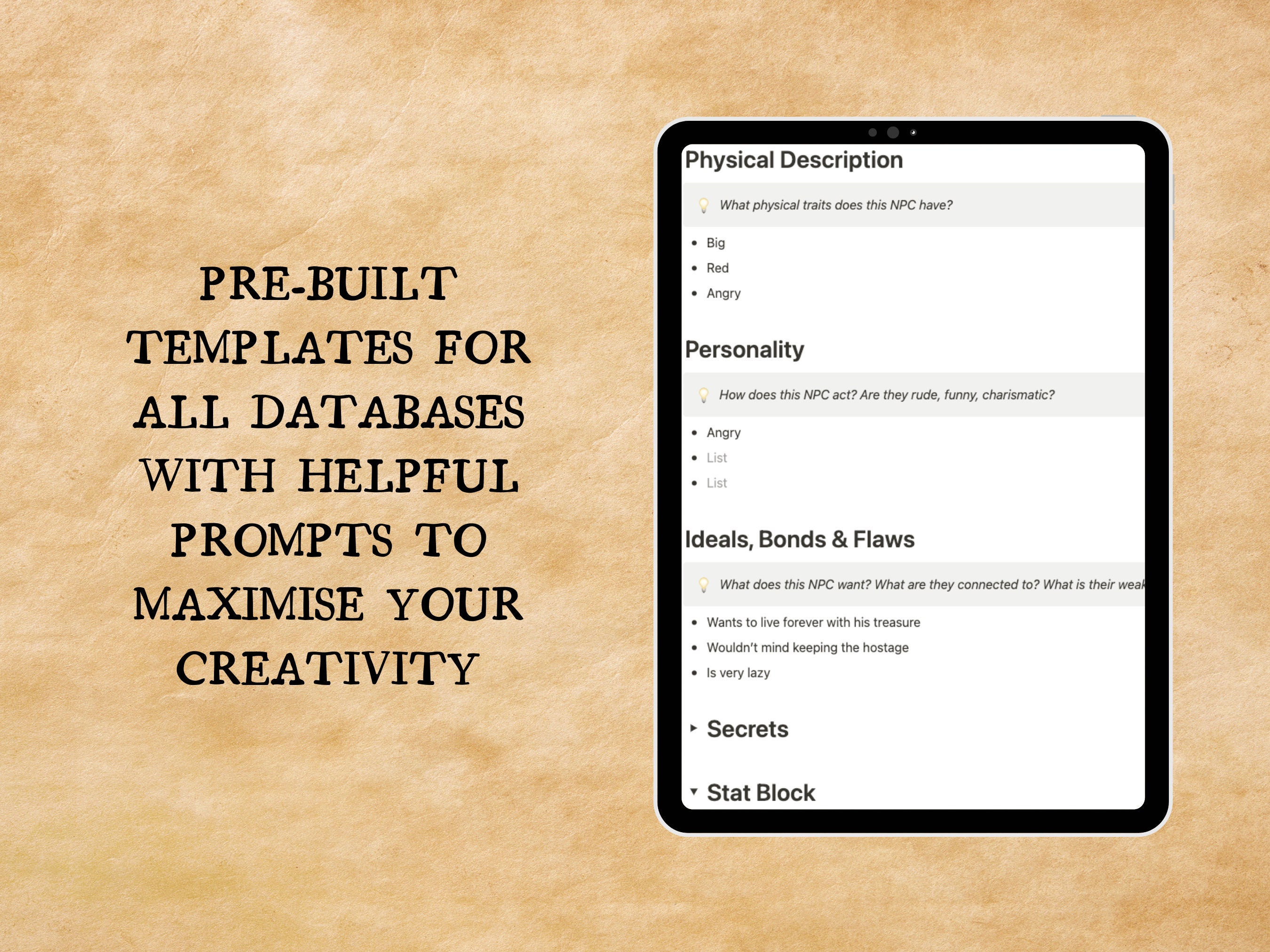 Scribe - a D&D 5e Notion Campaign Manager | TTRPG Notion Template - Etsy