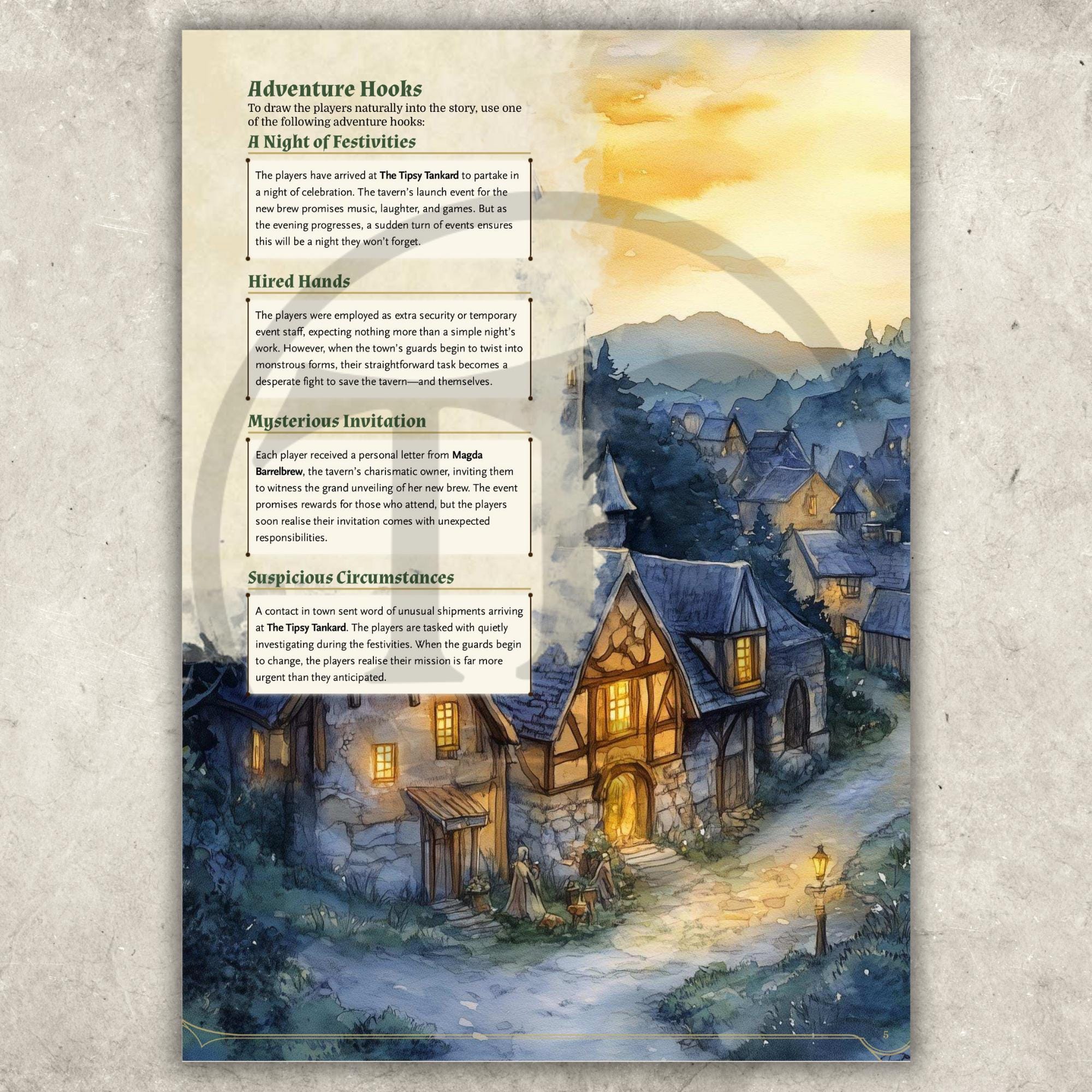 The Cursed Cask - D&D Beginner Adventure | 1st Level D8 Night One-shot ...