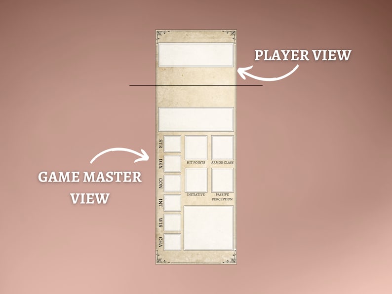 Interactive Printable Initiative Tracker Cards DM Screen Accessory D&D ...