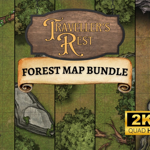 Forest Battlemaps - Etsy