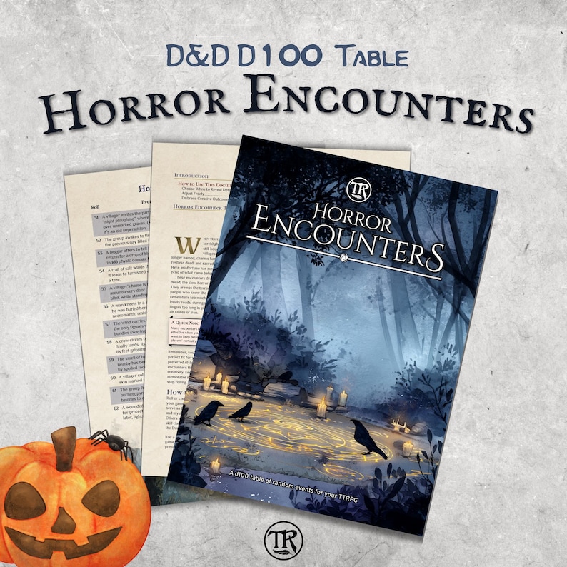 Horror Encounters D&D D100 Random Table Generator | Dungeon Master ...