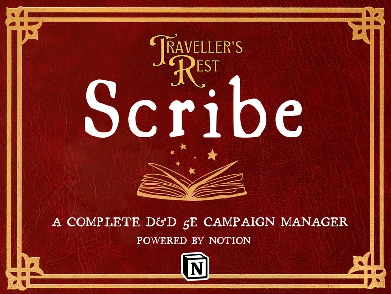 Scribe - a D&D 5e Notion Campaign Manager | TTRPG Notion Template - Etsy