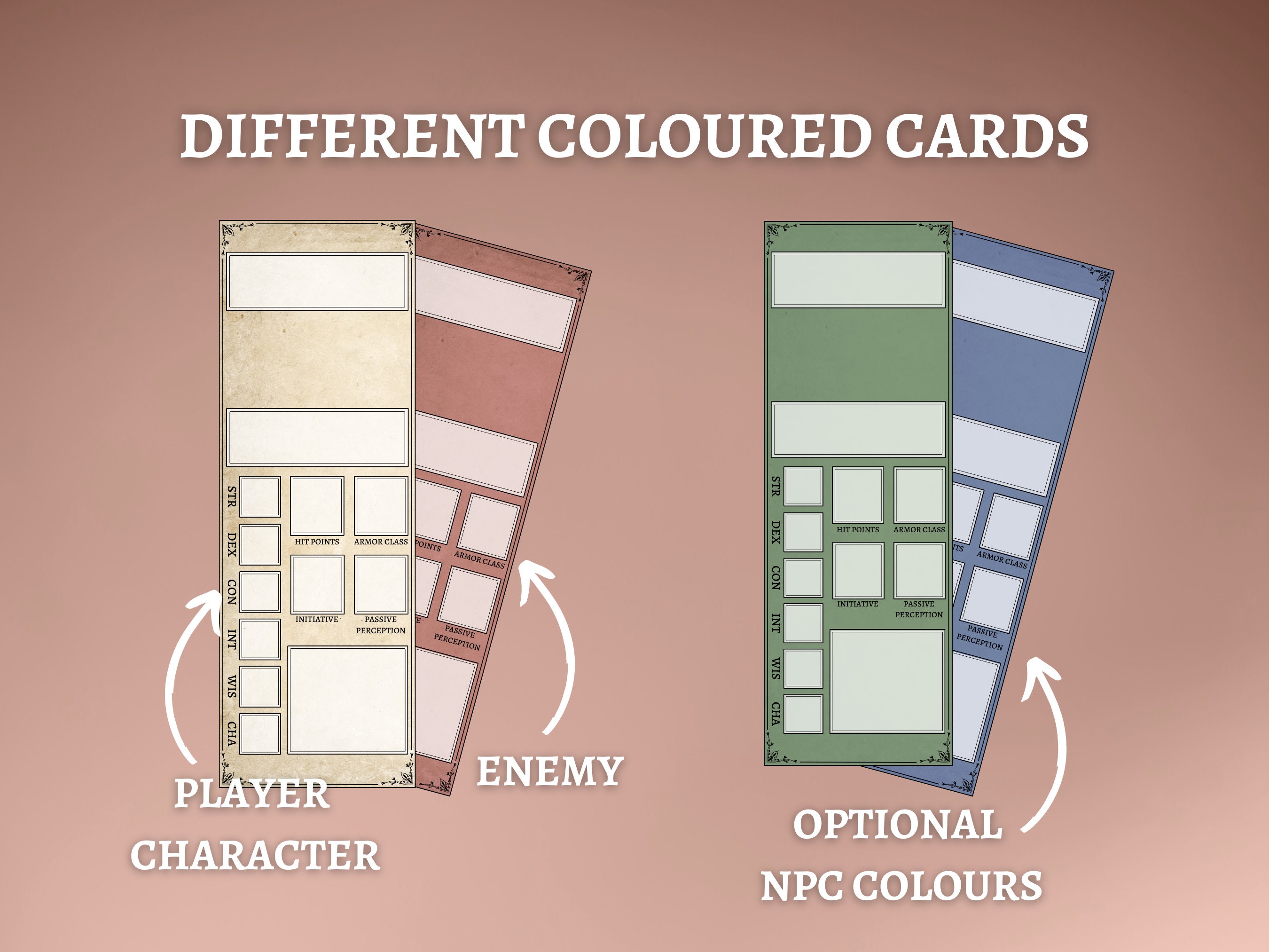 Interactive Printable Initiative Tracker Cards DM Screen - Etsy