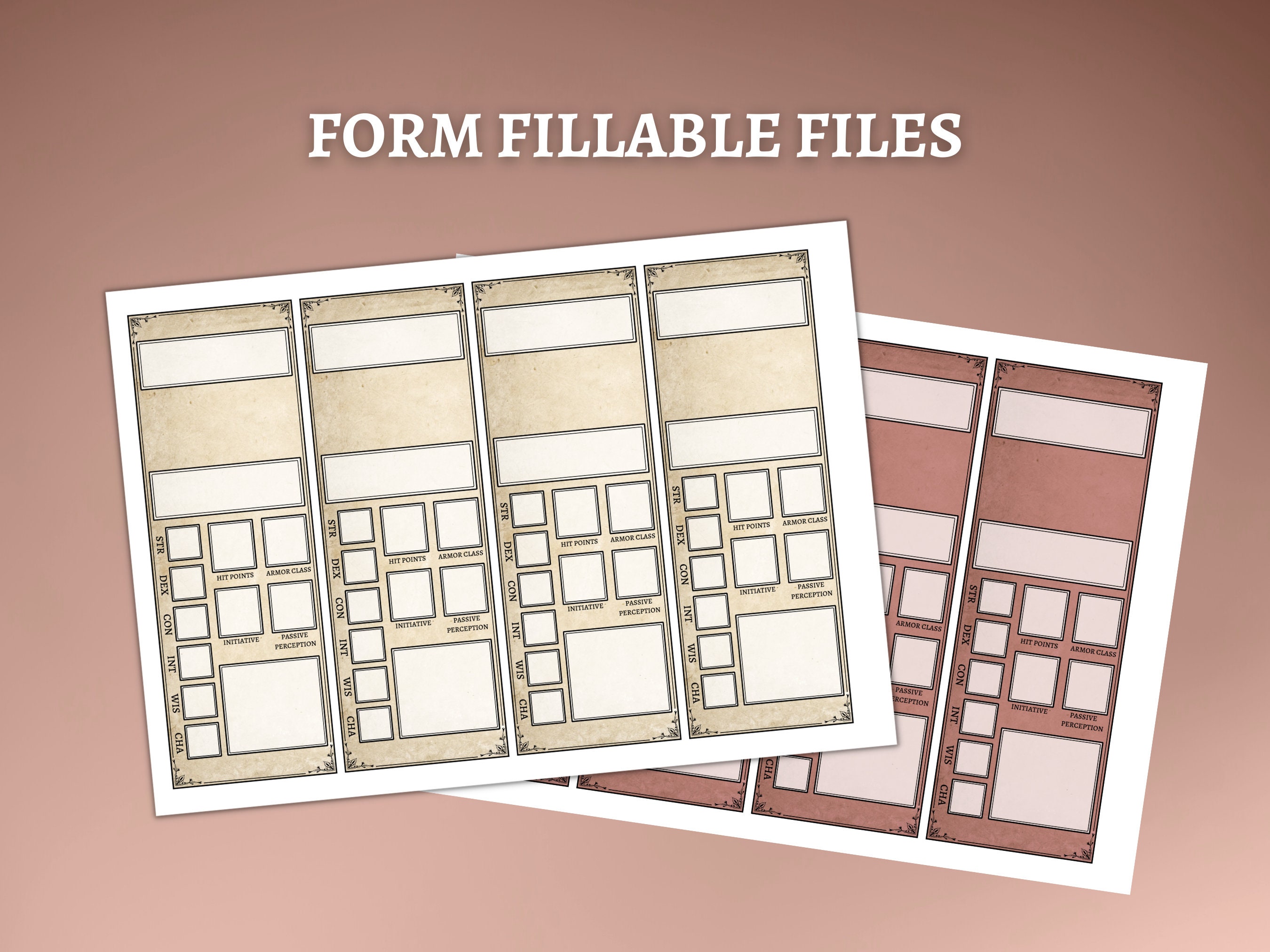 Interactive Printable Initiative Tracker Cards DM Screen - Etsy