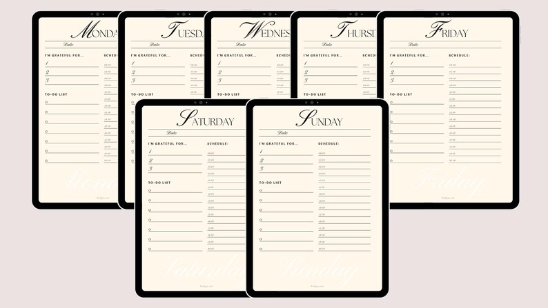 Elegant Digital or Printable Planner - Etsy