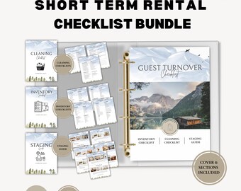 Airbnb Guest Turnover Binder Template Checklist Template Cleaning ...