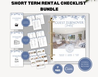 Airbnb Guest Turnover Binder Template Checklist Template Cleaning ...