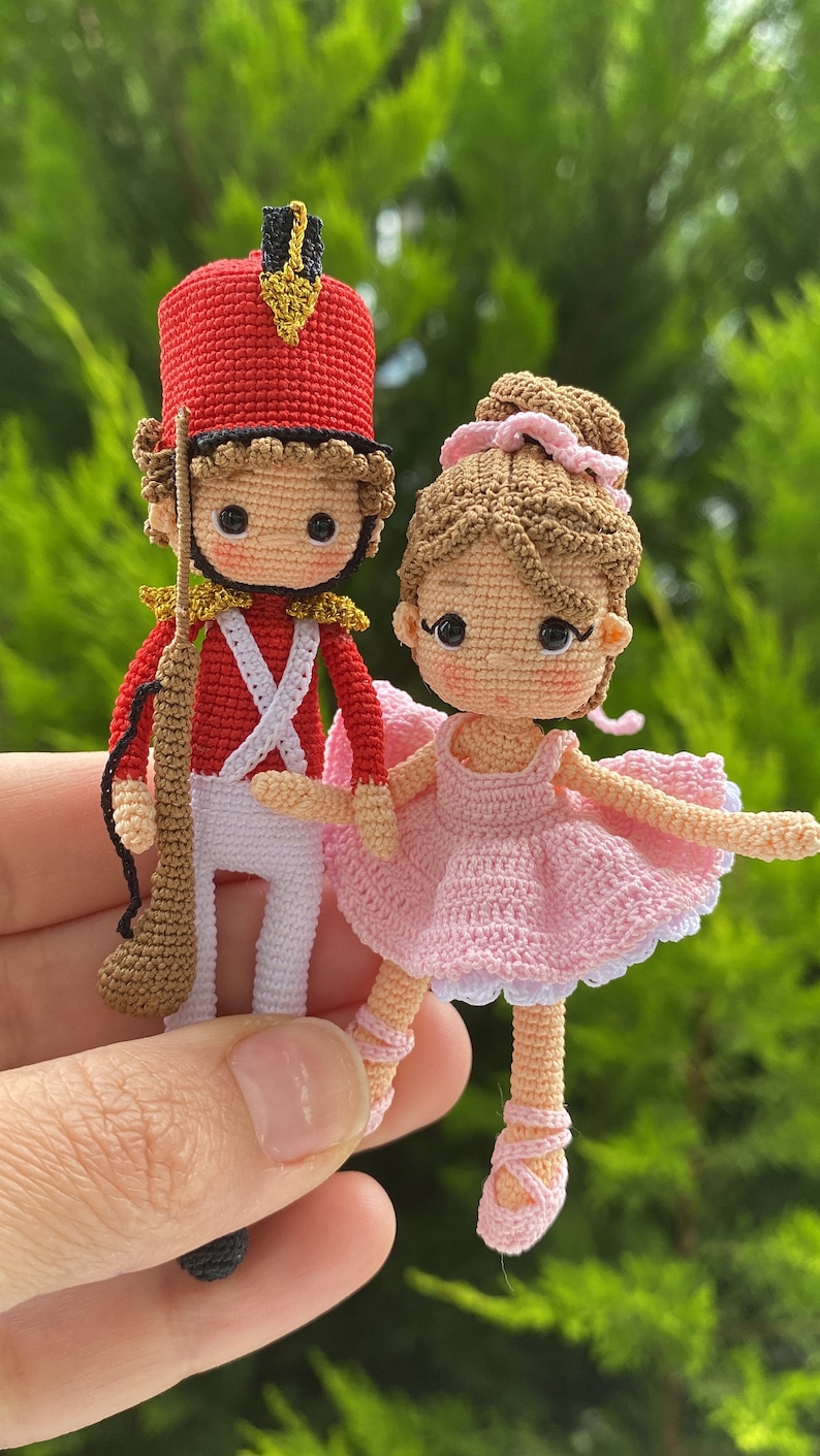 Miniature Ballerina and Tin Soldier Amigurumi Crochet Kit (digital ...