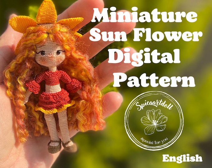 Miniature Ballerine Tina Pattern, Miniature Crochet Pattern, Tiny ...