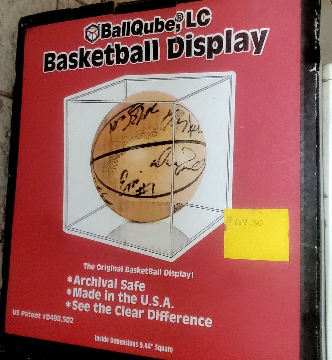 Ballqube Basketball, Soccer, Volleyball Display W/free Personalization ...