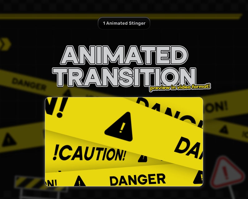 Urban Animated Stream Overlay Package, Yellow, Twitch, Panels ...