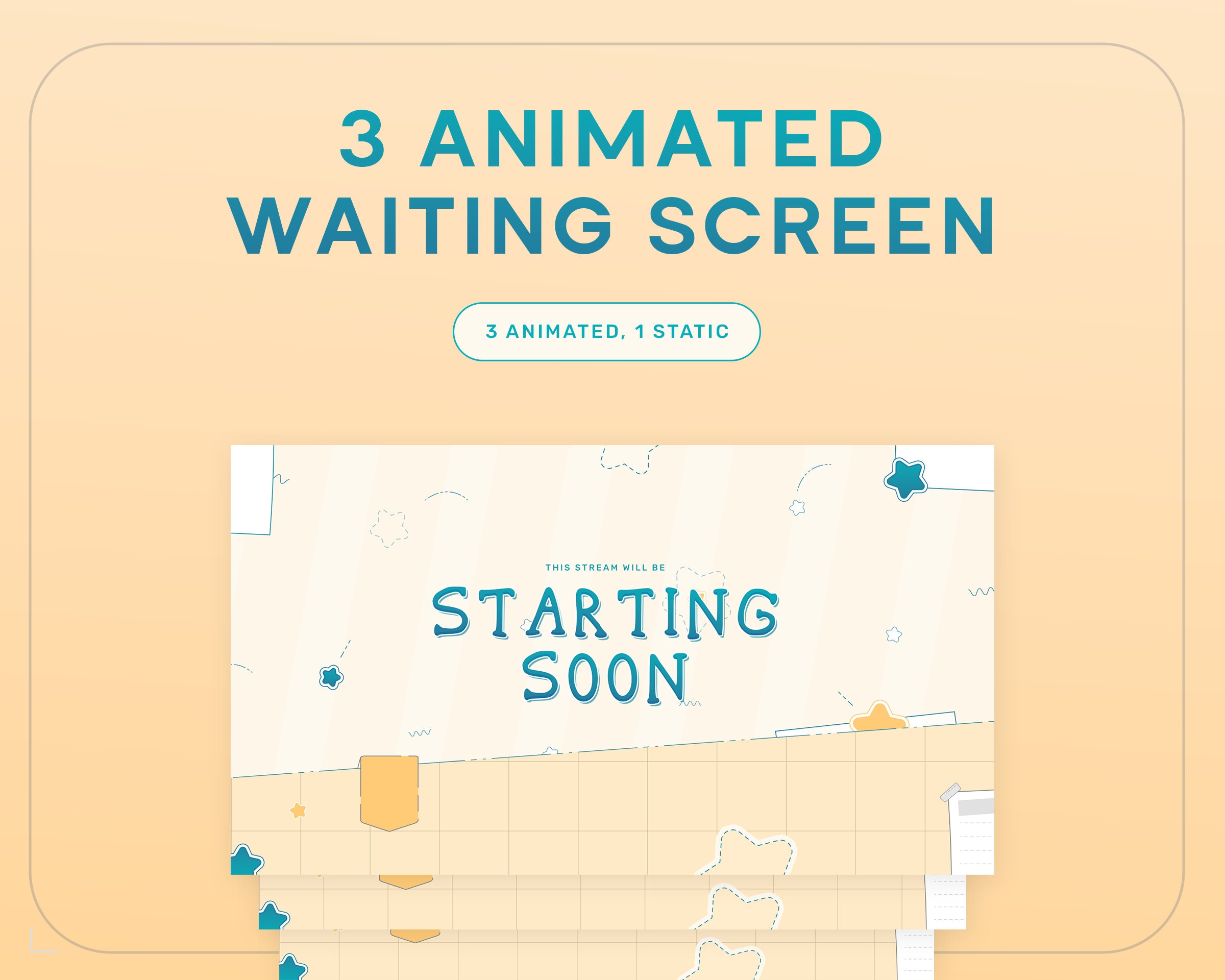 Journal Cozy Animated Stream Overlay Package (digital Download) - Etsy