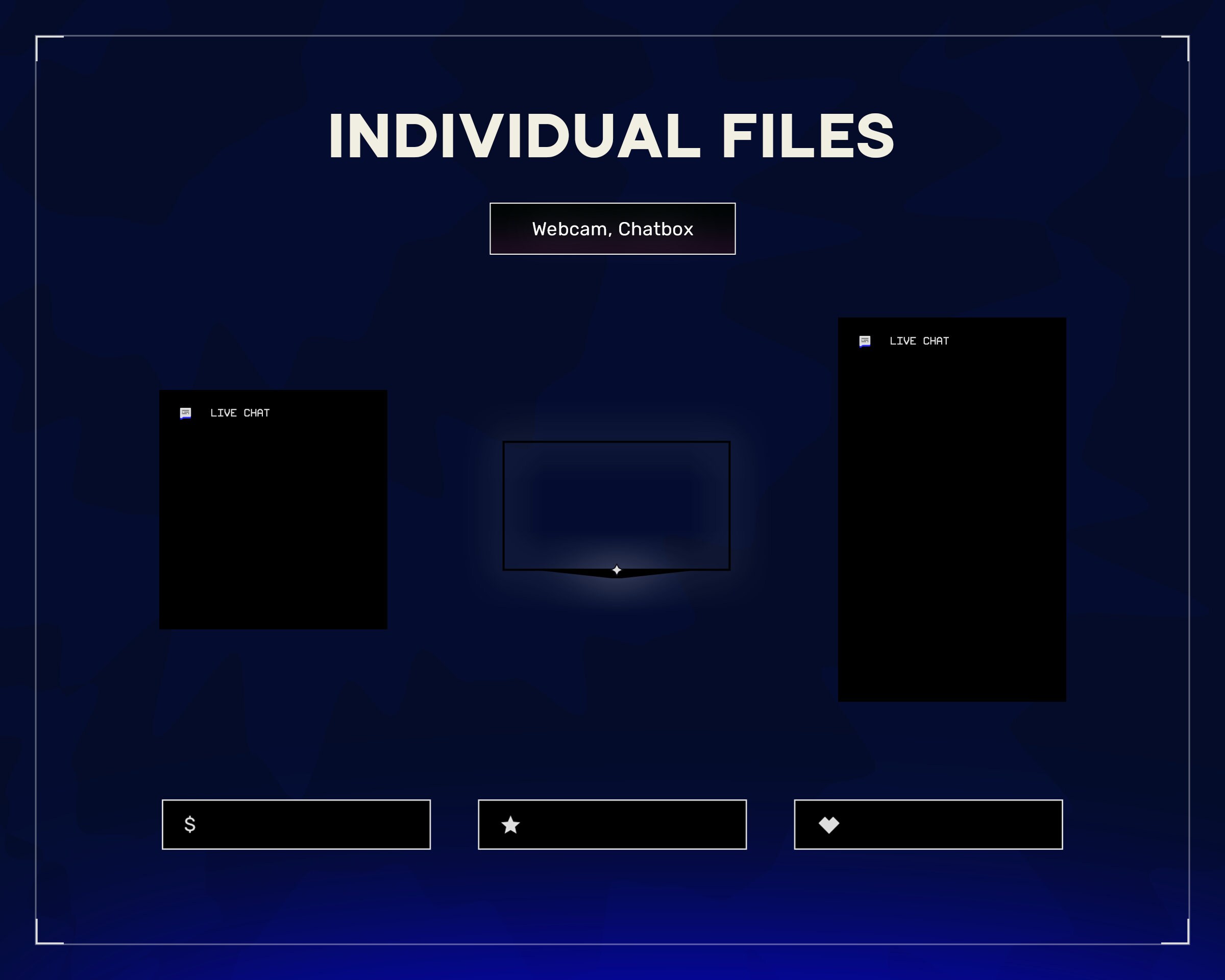 Dark Blue Stream Overlay Package Animated, Minimalist, Gaming, Twitch ... Dark Blue Stream Overlay Package Animated, Minimalist, Gaming, Twitch ...