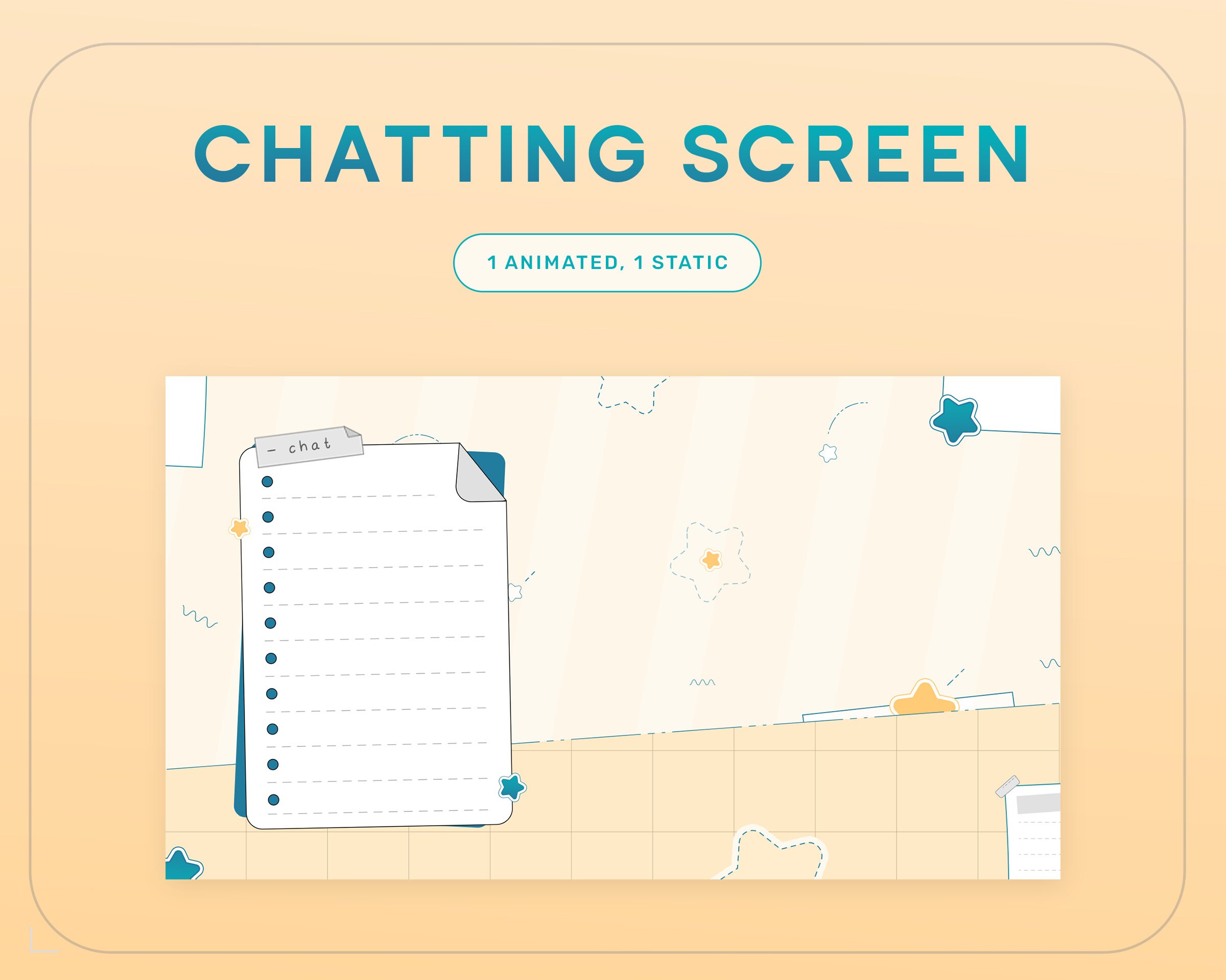 Journal Cozy Animated Stream Overlay Package (digital Download) - Etsy