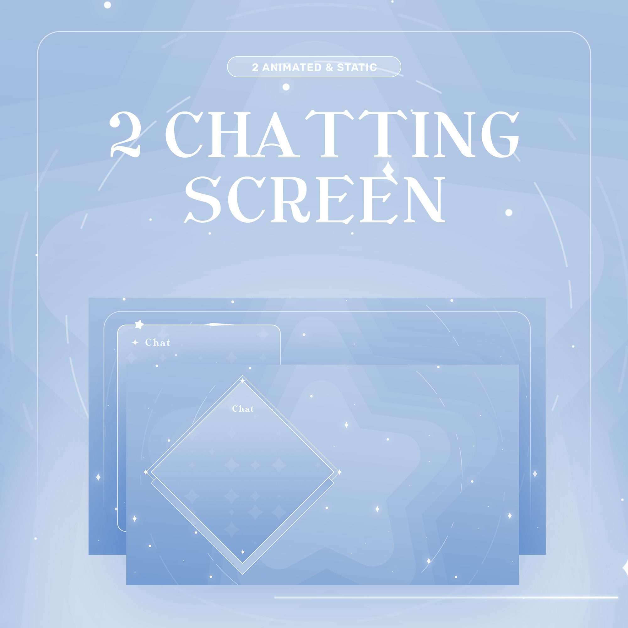 Starry Blue Animated Stream Package (digital Download) - Etsy