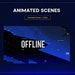 Dark Blue Stream Overlay Package Animated, Minimalist, Gaming, Twitch ...