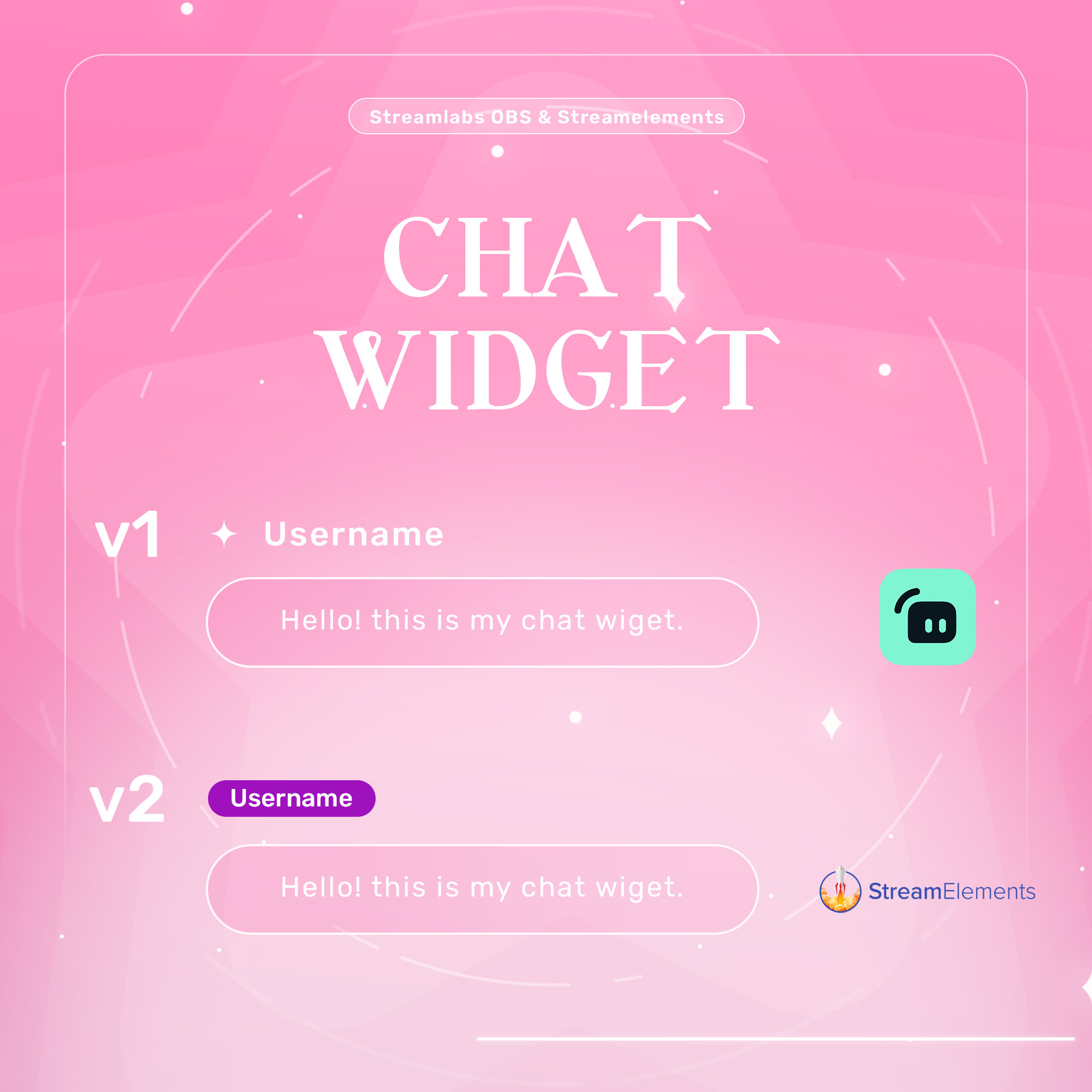 Starry Pink Animated Stream Package, Aesthetic Animated Twitch Stream ...