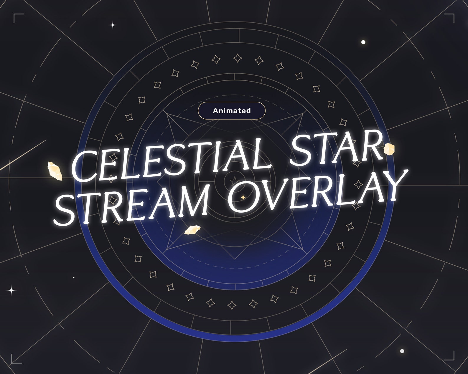 Celestial Star Animated Stream Overlay Package (digital Download) - Etsy