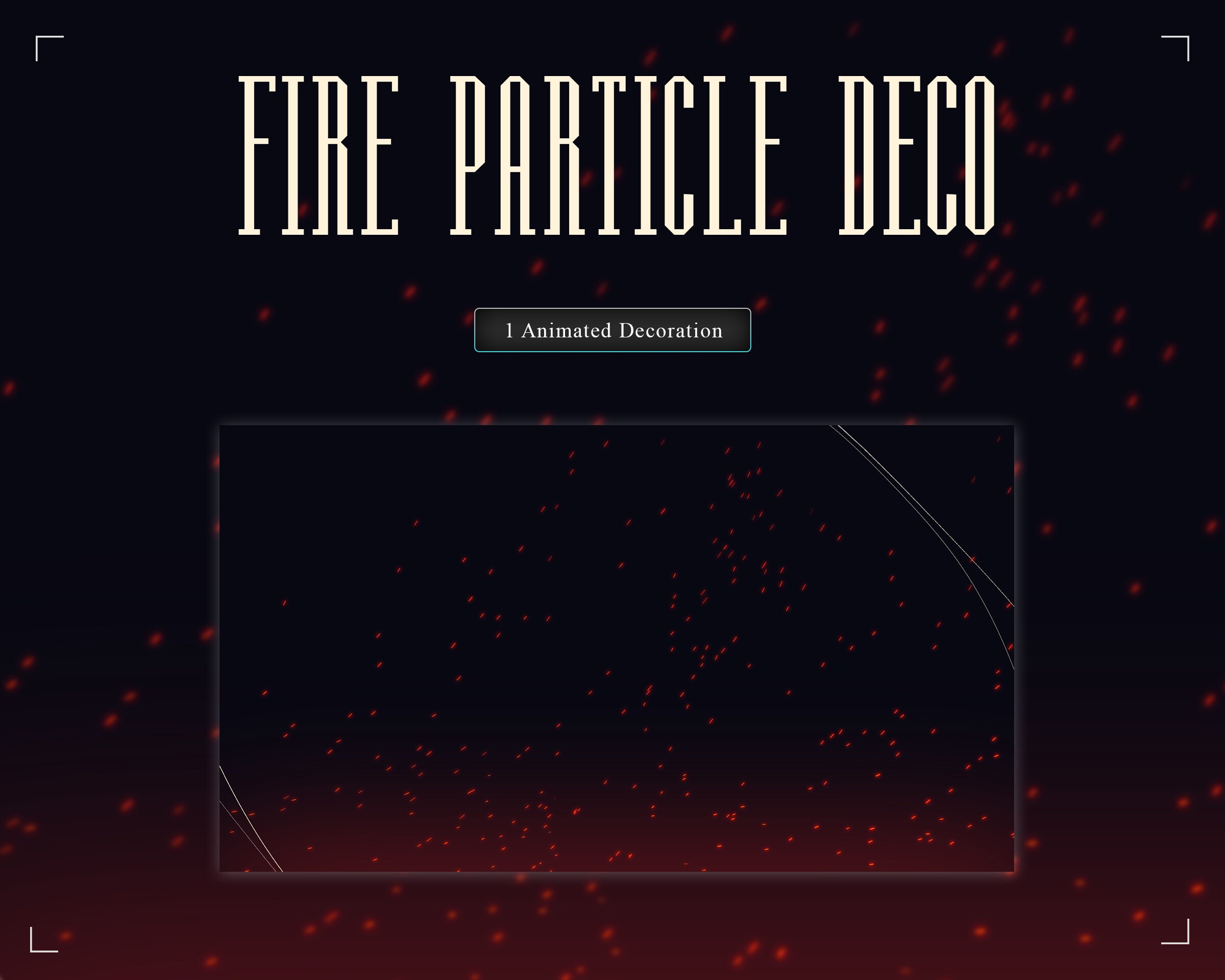 RPG Fantasy Animated Stream Overlay Fire Red Particle - Etsy UK